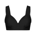 Realikun Womens Seamless Plunge Bra Deep V Neck Wireless Comfort Bra