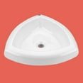 Renovator's Supply 21" Triangular Countertop Bathroom Vessel Sink White ...