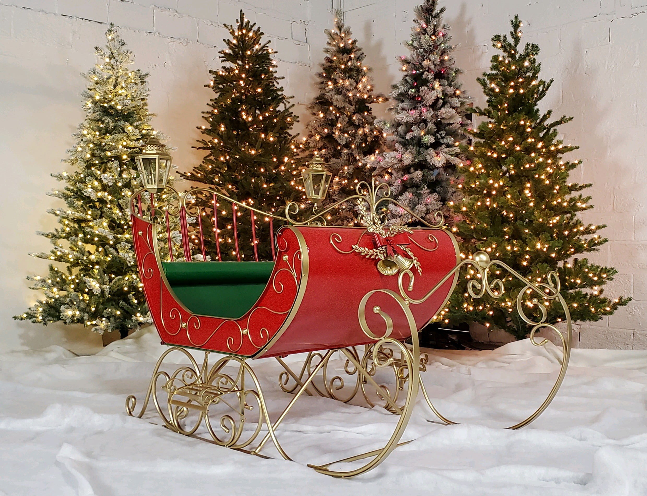 Life-Size Christmas Outdoor Victorian Santa Sleigh, Commercial ...