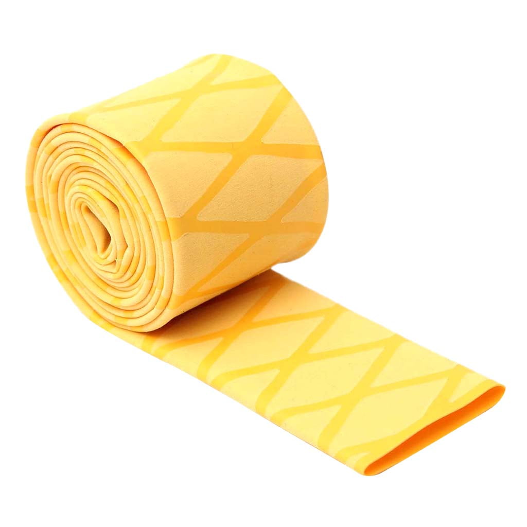 Non Slip Heat Shrink Textured Grip Fishing Rod Yellow 1mx0 25cm