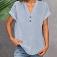CAIXIA Womens Work Tops V Neck Athletic Short Sleeve Plain T Shirts for ...