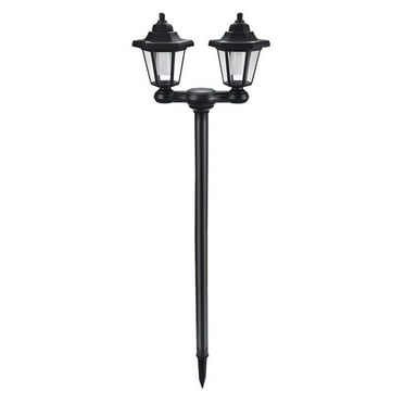 "Outsunny 72"" Solar Lamp Post, Triple-Head, Waterproof Stainless Steel ...