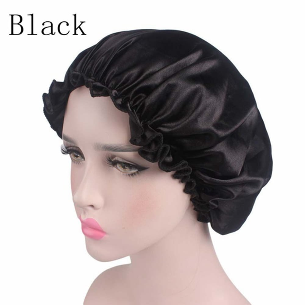 Sunjoy Tech Sleep Cap Satin Bonnet Night Head Cover Sleeping Soft Hair ...