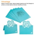 Table Name Place Cards,25Pack Hollow Heart Shape Cut Design Blank Card ...
