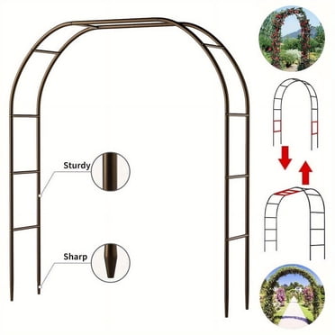 Gardman Deluxe Extra Tall Gothic Garden Archway - Heavy Duty Outdoor ...