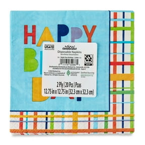 Great Value 12" x 12" White Disposable Paper Napkins, 500 Count ...
