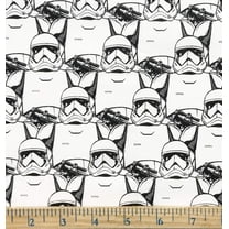1 Yard - Star Wars Darth Vader Dark Side in Blue & Black Cotton Fabric ...