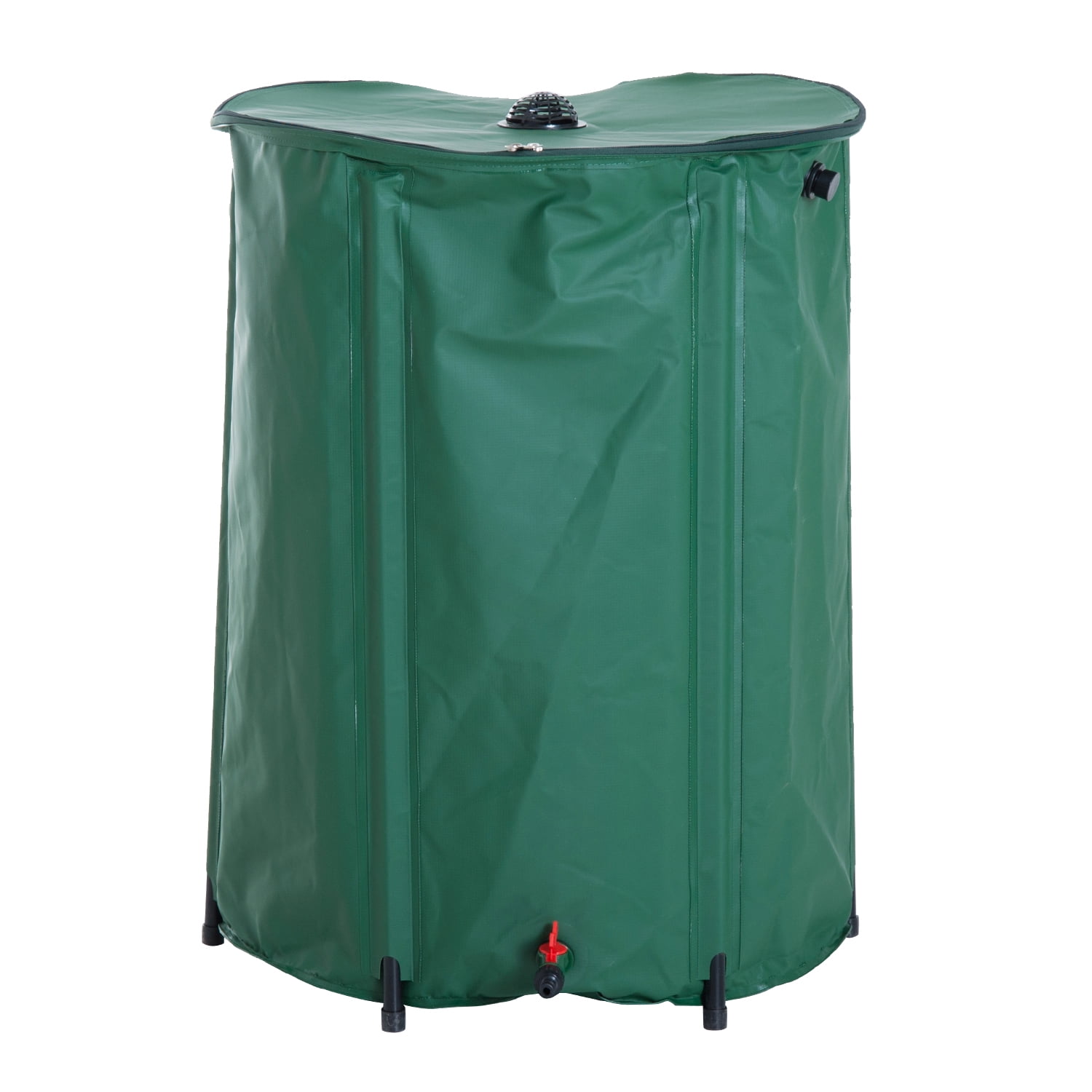 Outsunny 60 Gallon Rainwater Harvesting System Collection Tank with ...
