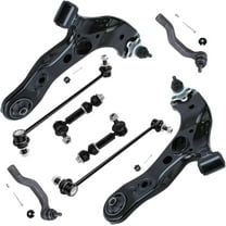 Detroit Axle - Front Lower Control Arms + Inner Outer Tie Rods w/ Boots ...