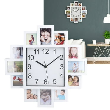 Sterling & Noble 20" Indoor Round Farmhouse Black & White Photo Frame ...