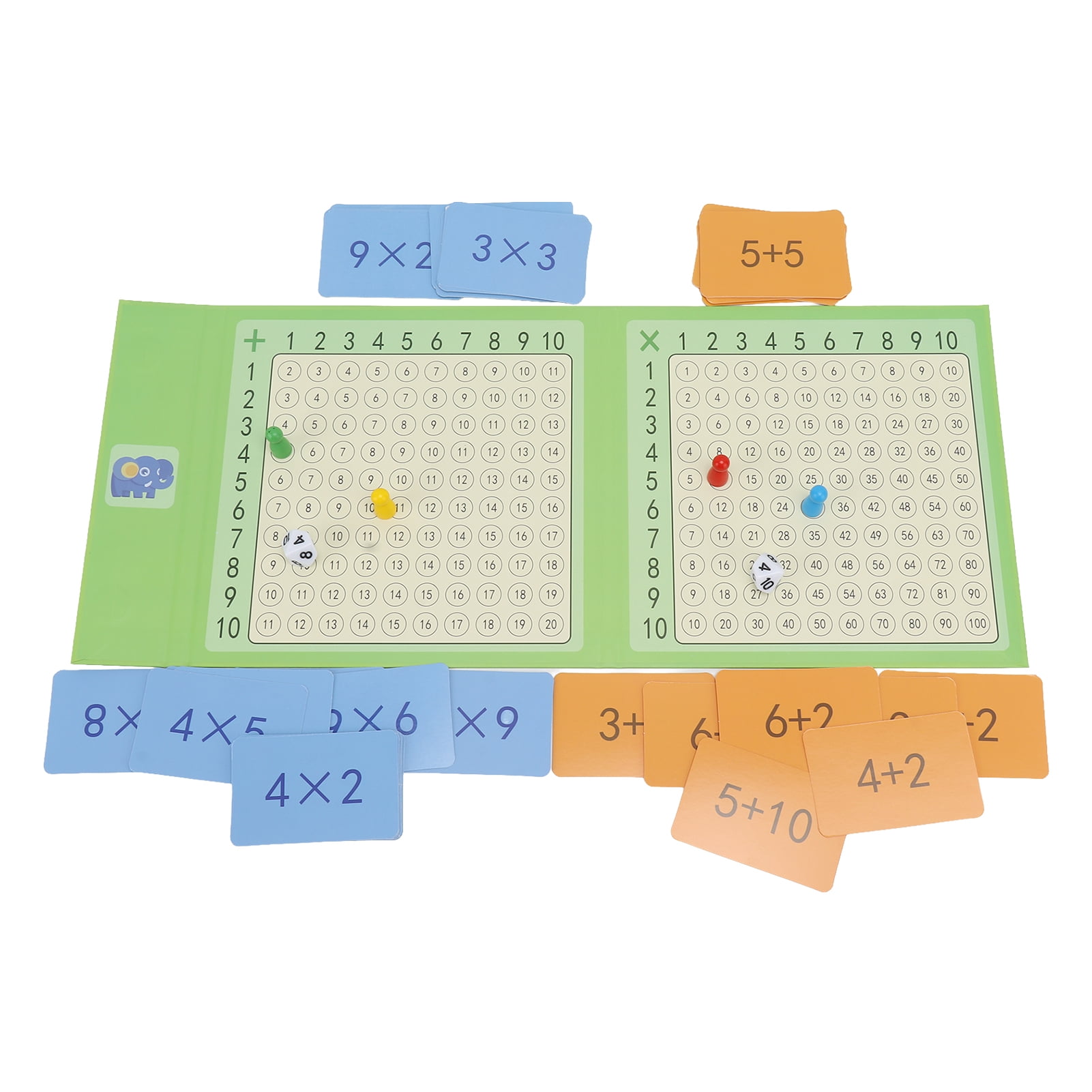 Tablero de aprendizaje de matemáticas Jadeshay con 100 tarjetas de ...
