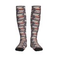Compression Socks for Women and Men - stack books cute vintage print ...