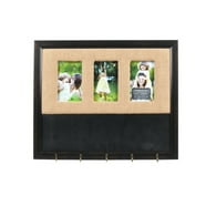 Prinz White Floral Collage Picture Frame, 3 Opening Clip Frame, for 2x3 ...