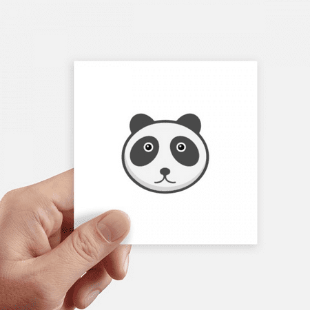 Cartoon Animal Lovely Panda Mildness Sticker Square Waterproof Stickers ...