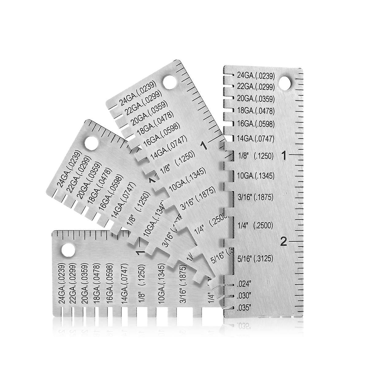 piezas de calibres de alambre para medición de espesor de soldadura ...