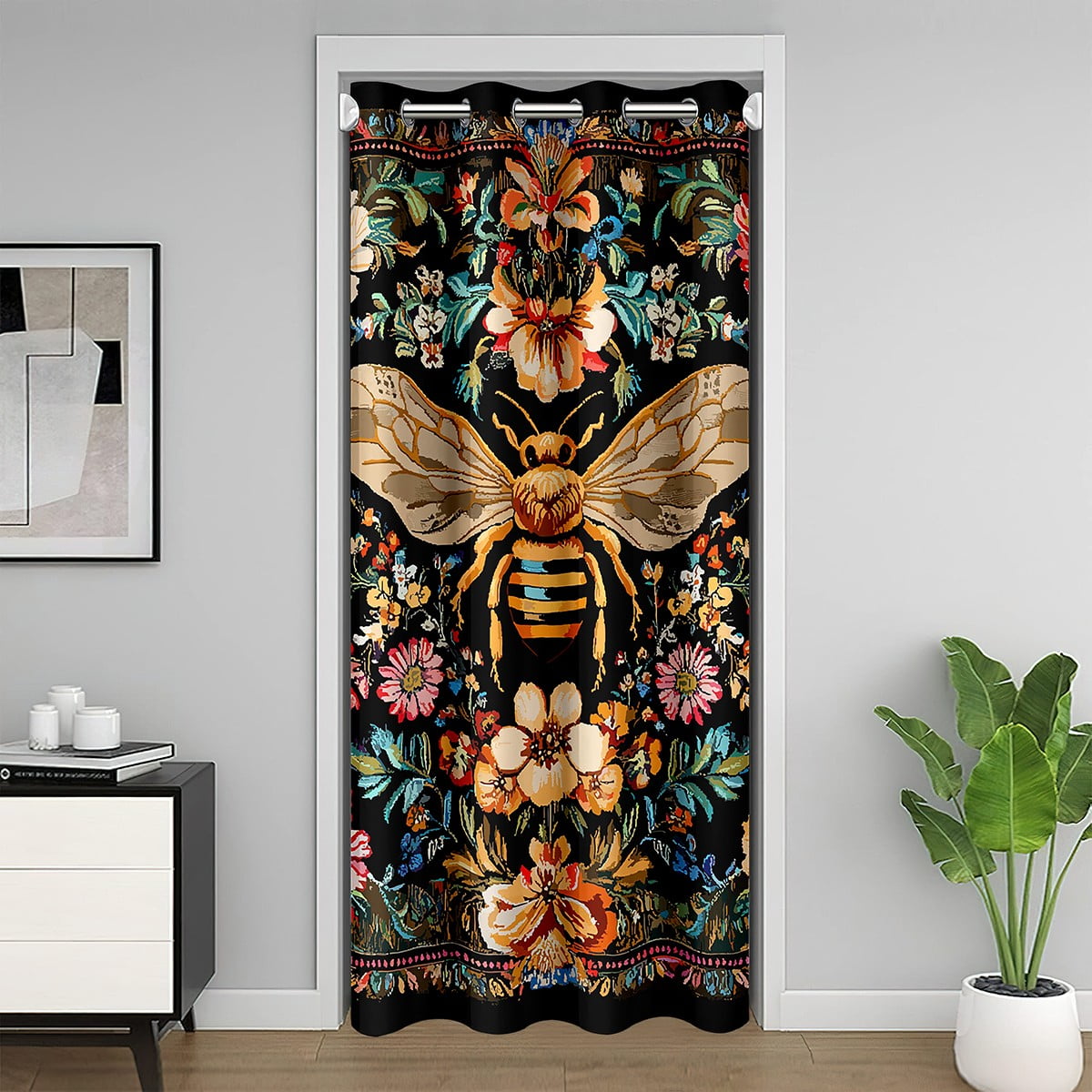 Click here for Erosebridal Cartoon Bee Door Curtain Panel 59x80... prices