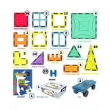 Mag-Genius Magnetic Preschool Toys: 3D Brain Building Blocks Set of 120 ...