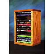 Wood Shed 205 Solid Oak 2 Row Dowel DVD-VHS Rack - Walmart.com