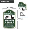 2 Pack Beware of Dogs Sign, 12" x 8" Rust Free Aluminum Metal No ...
