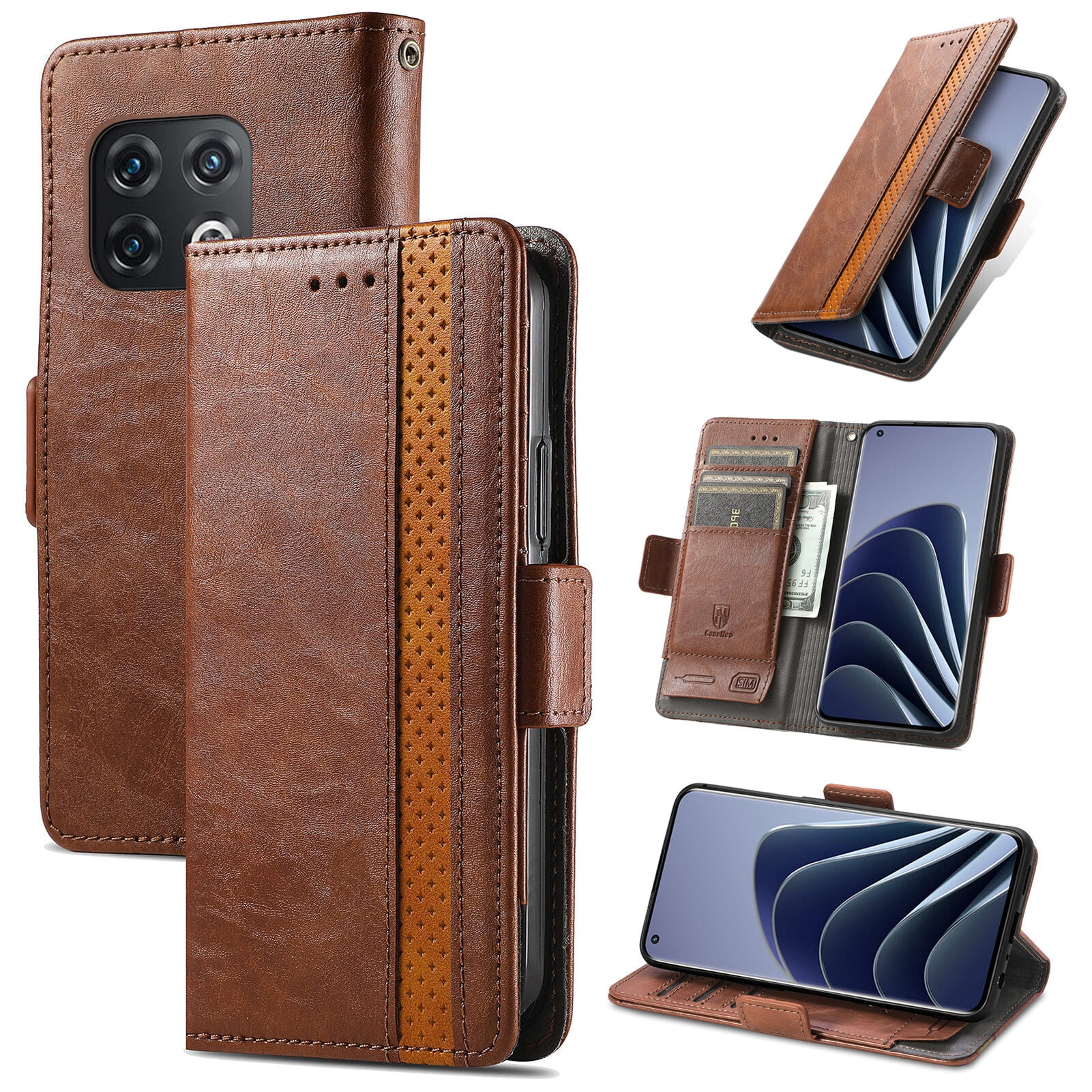 Case for OnePlus 10 PRO 5G Cover Leather Wallet Folio Case Book Design ...