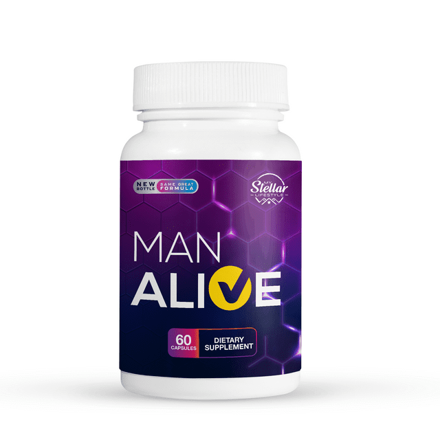 Man Alive Maximum Support Stamina Libido Vitality Pills For Men 60