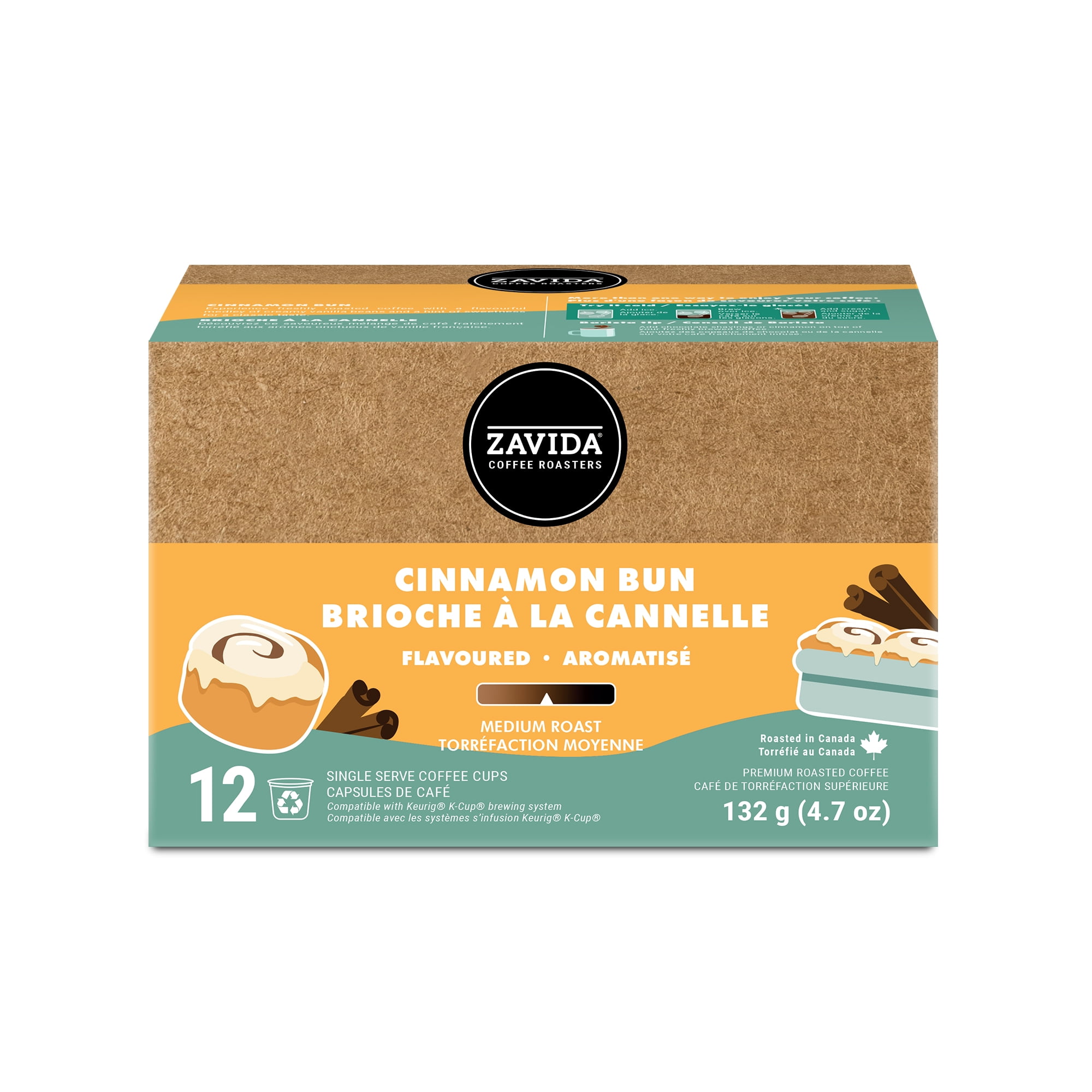 Click here for Zavida Coffee Pods Cinnamon Bun Flavoured K Cup Ke... prices