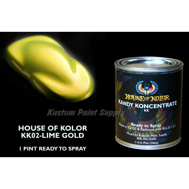 Lime Gold Kandy KK02 House of Kolor 1 Pint Can Ready To Spray - Walmart.com