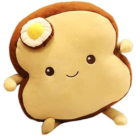 Scramble Egg Toast Bread Stuffed Pillow,Cute Fluffy Toast Bread Plushed ...