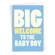 1 Big Newborn Baby Card with Envelope (8.5 x 11 Inch) - Inflated ...