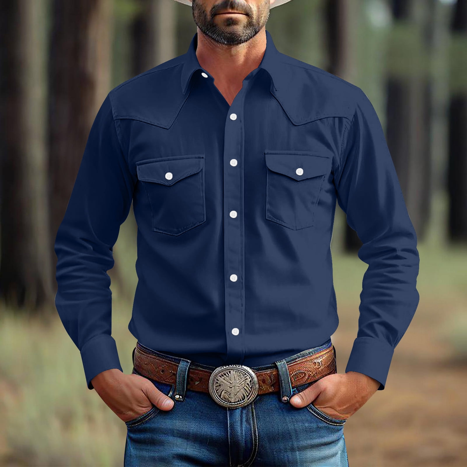 Click here for Xdegoge Cowboy Shirts For Men Plus Size Western Lo... prices