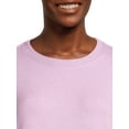 Time and Tru Women's Hacci Knit Pullover with Long-Sleeves, Single and ...