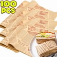 50/100Pcs Oil-Proof Paper Sheet Food Sandwich Packaging Paper Newspaper ...
