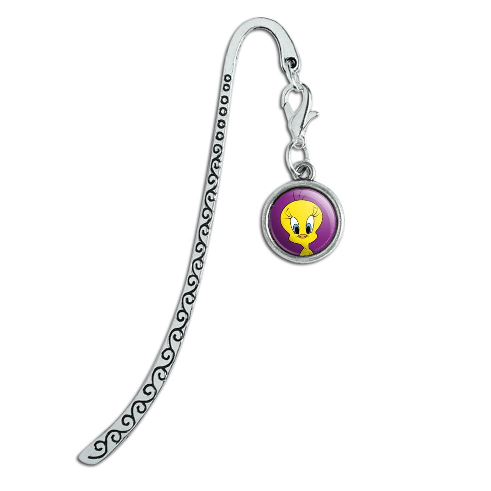 Looney Tunes Tweety Bird Metal Bookmark Page Marker with Charm ...