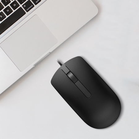 MS116 Optical Mouse Black 1000 DPI 2 Buttons Wired USB Optical Mice for ...