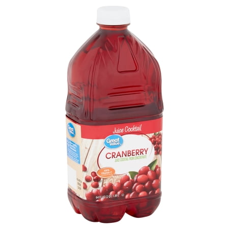 Great Value Cranberry Juice Cocktail, 64 fl oz - Walmart.com