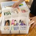 Everything Mary 7-Piece Clear Plastic Craft and Hobby Storage Container ...