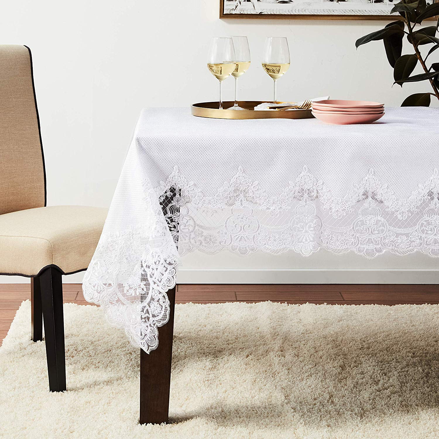 Versailes Embossed Embroidered Vintage Lace Design - Walmart.com