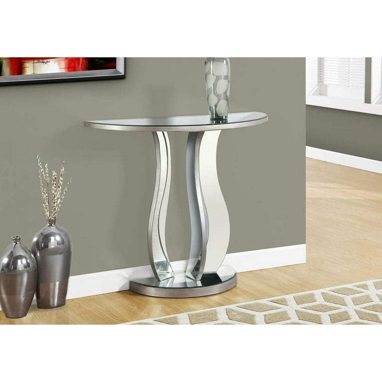 Monarch Sofa Console Table With Mirrored Finish And 2 Drawers | Cabinets Matttroy