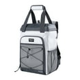 Igloo 28 Can Capacity Marine Soft-Side Backpack Cooler, White and Gray - Walmart.com