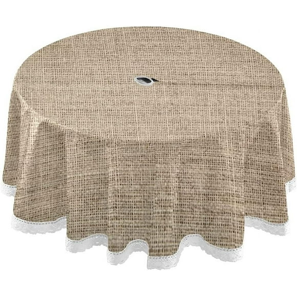 Round Tablecloth Umbrella Hole