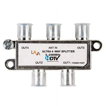 Directv 4-Way SWM Power Passing Splitter, 2-2150 MHz, High Isolation ...