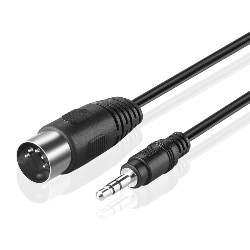 Cable Adapter 5 Pin DIN Plug Male (180 Degree) To 3.5mm (1/8in) TRS ...