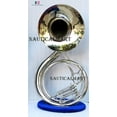 Bb Flat Silver Sousaphone Tuba With Free Case+Mouthpiece Bb Big Bell 24 ...