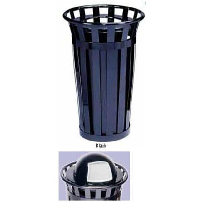 Receptacle with dome top lid and plastic liner- green - Walmart.com