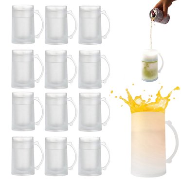 14oz Frosty Freezer Mug with Handle, Re-freezable Liquid Technology for ...