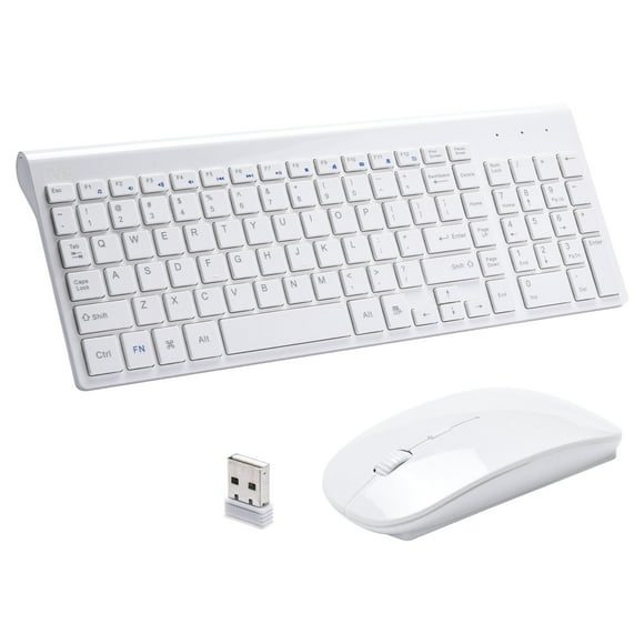 White Keyboard Mouse
