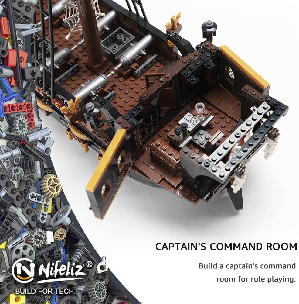 Buy Nifeliz Black Hawk Pirates Ship Model Building Blocks Kits ...