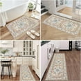 Ileading 3 Pieces Boho Kitchen Rug Sets Non Slip Soft Kitchen Mat Floor ...