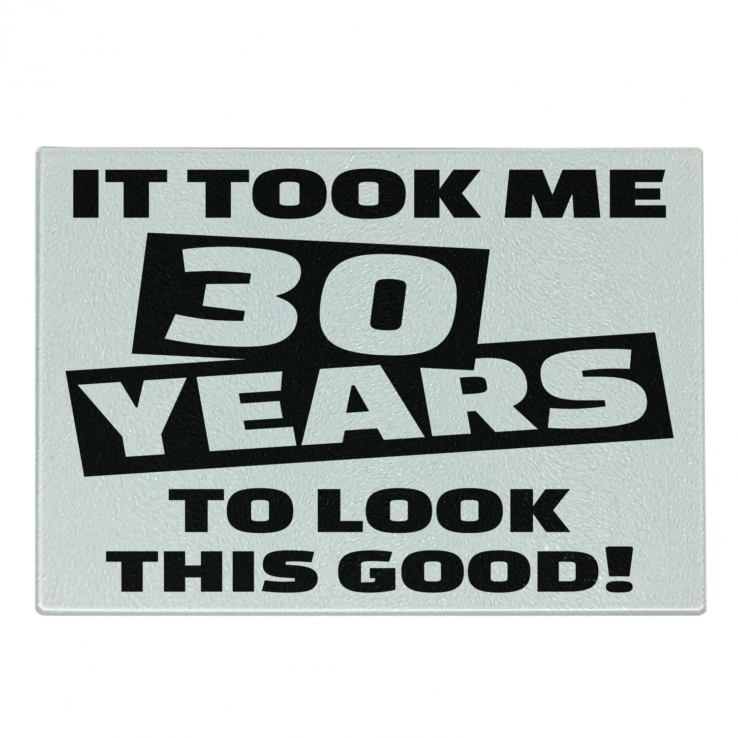 30th Birthday Cutting Board, Funny Birthday Slogan in Pictogram Style ...