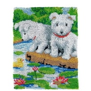 Latch Hook Rug Kits Embroidery DIY Swan Pattern Crochet Needlework ...